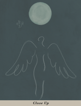 Guardian Angel — Midnight Blue | Christian Wall Art | Muted Palette ...